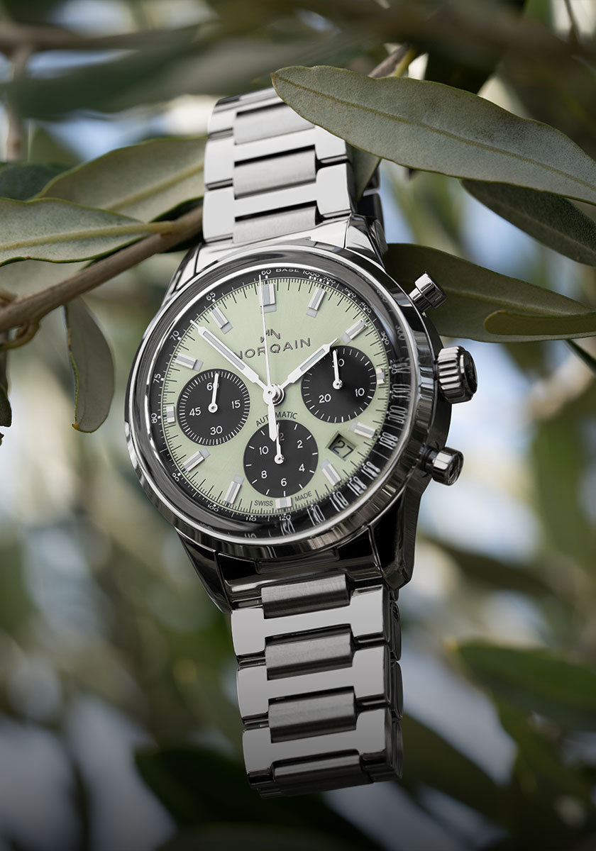 Freedom 60 Chrono 40mm Pistachio | NORQAIN Swiss Made Watches - NORQAIN