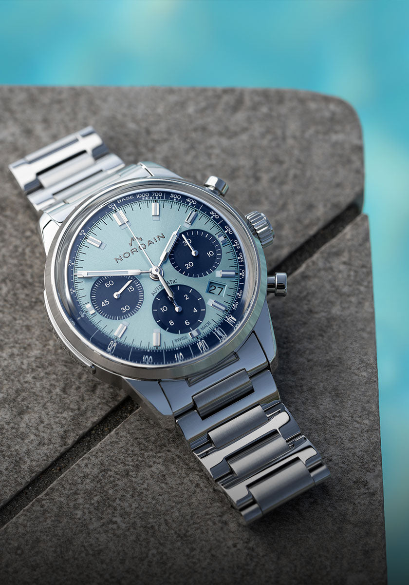 Freedom 60 Chrono 40mm Sky Blue | NORQAIN Swiss Made Watches - NORQAIN
