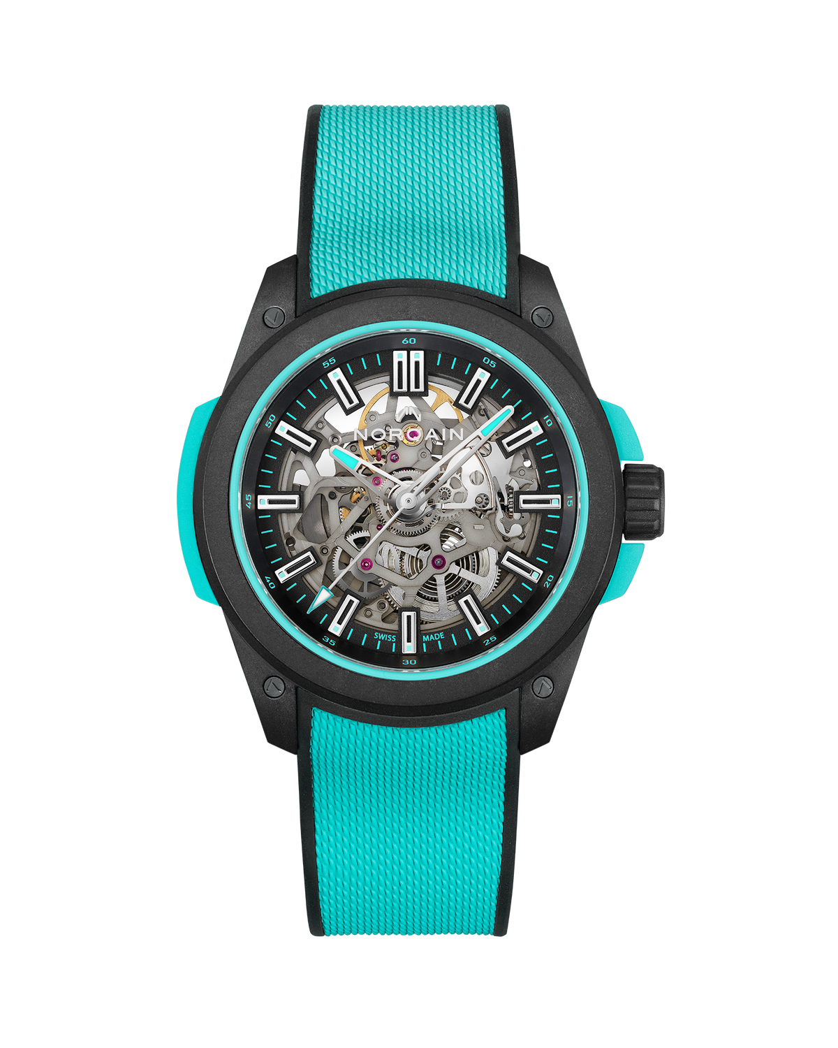 Wild ONE Skeleton 39mm Sky Blue | NORQAIN Swiss Made Watches - NORQAIN